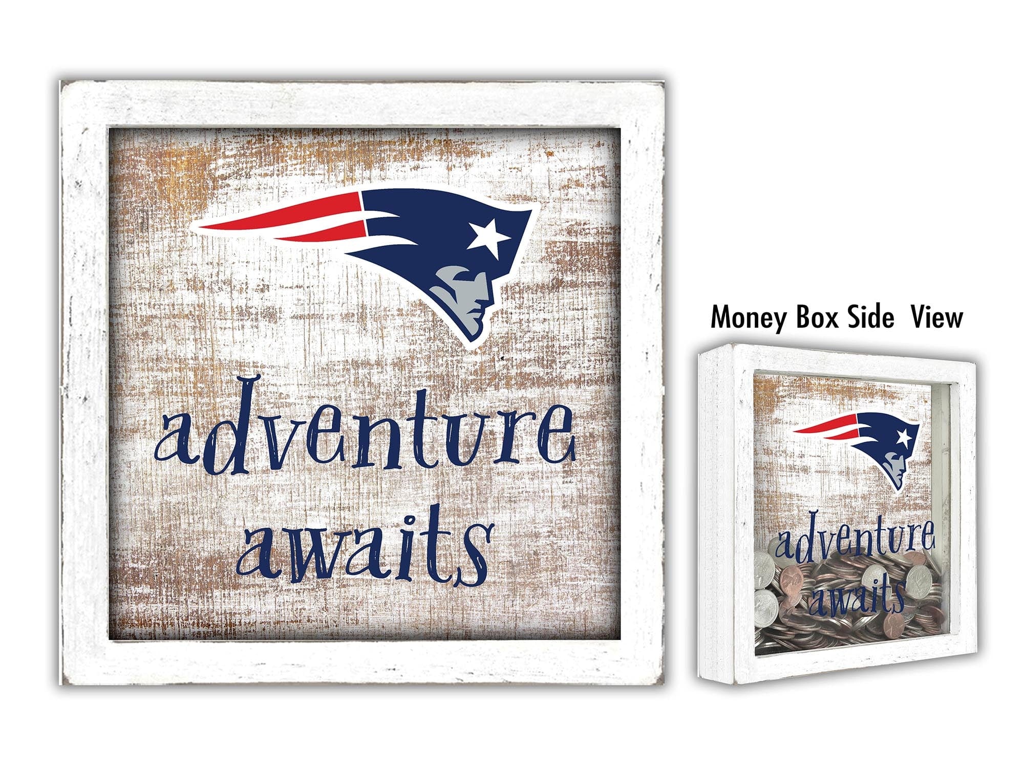 New England Patriots Adventure Awaits Money Box – Fan Creations GA
