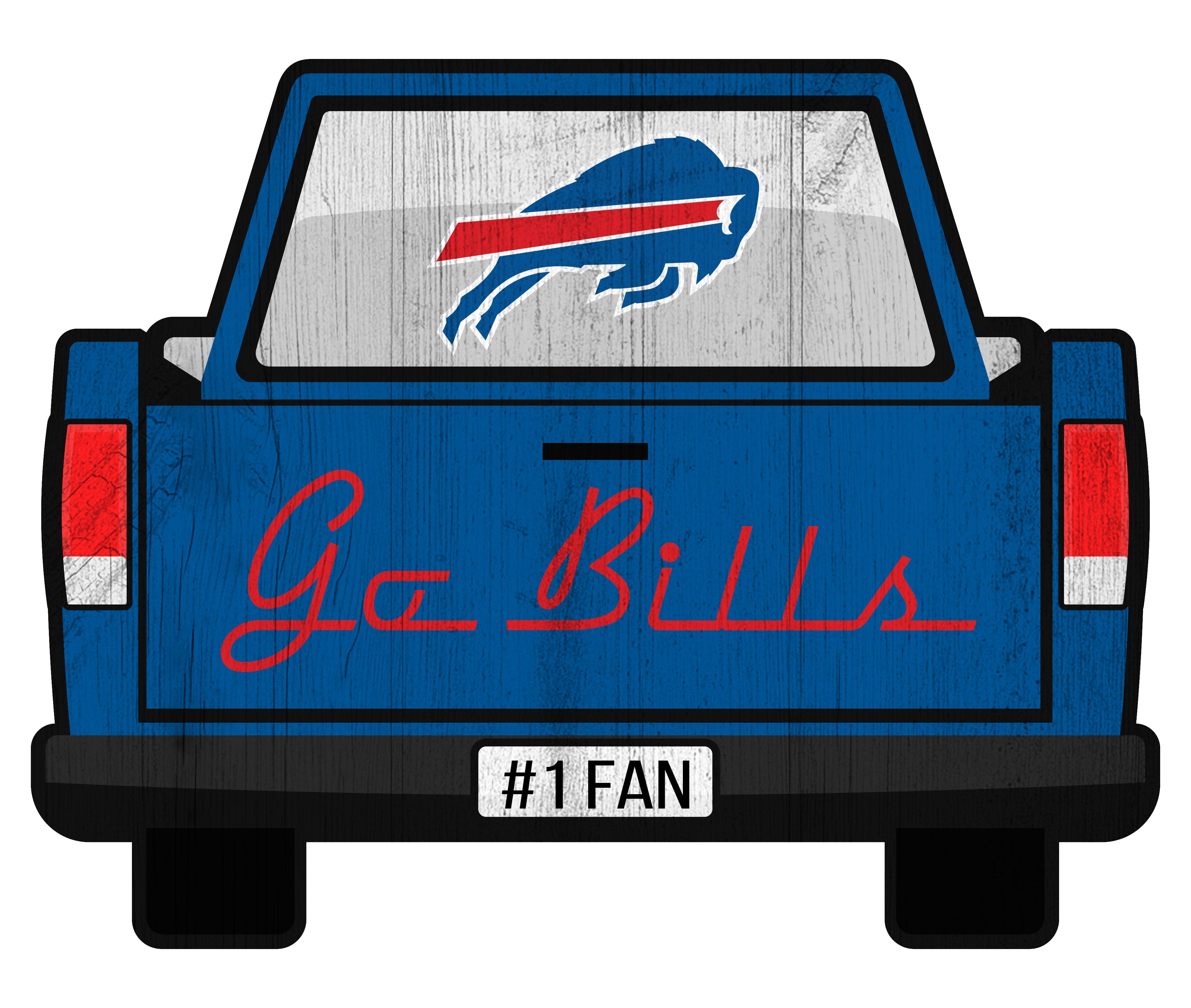 Buffalo Bills Slogan Truck Back Vintage 12in – Fan Creations GA
