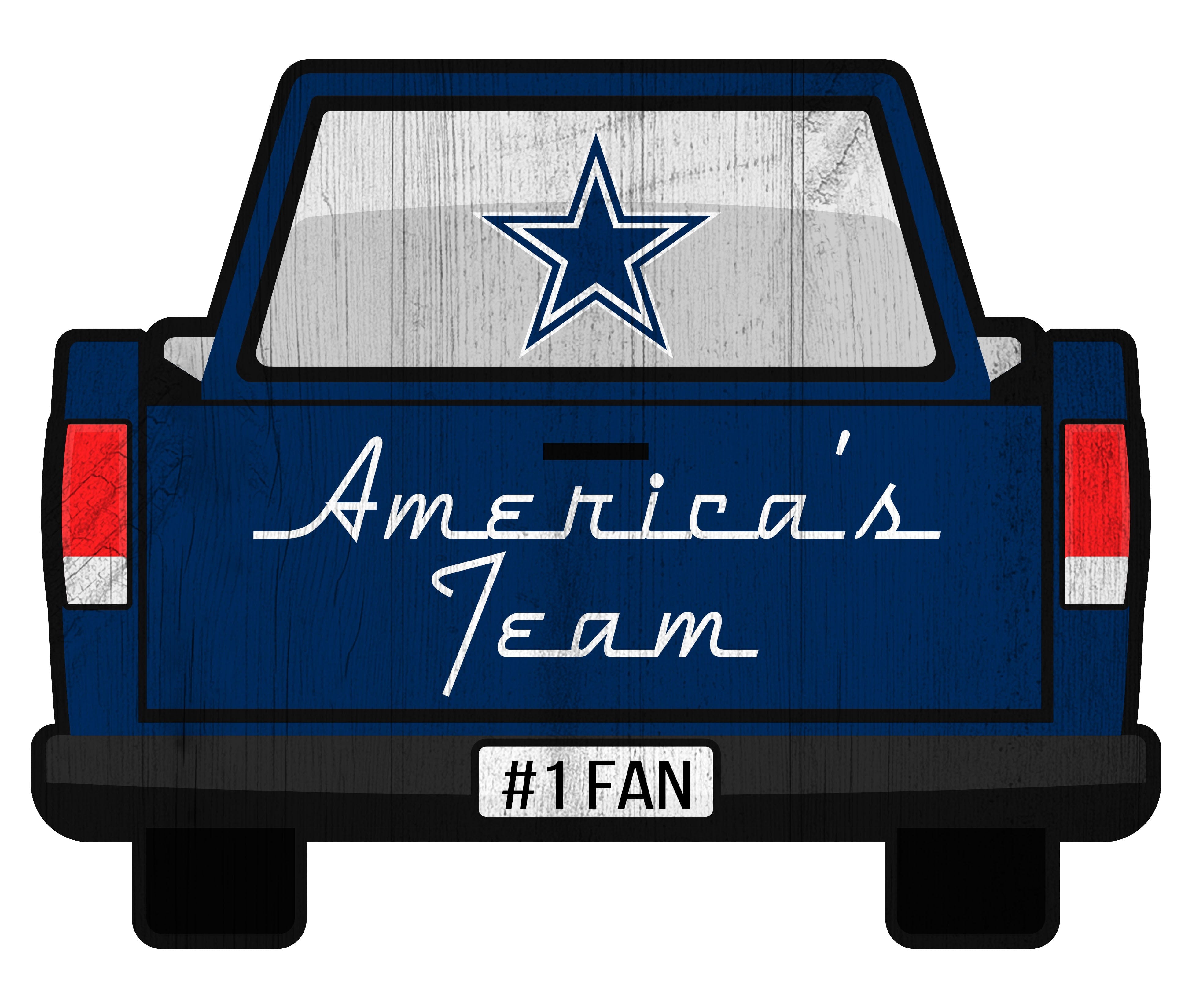Dallas Cowboys Slogan Truck Back Vintage 12in – Fan Creations GA