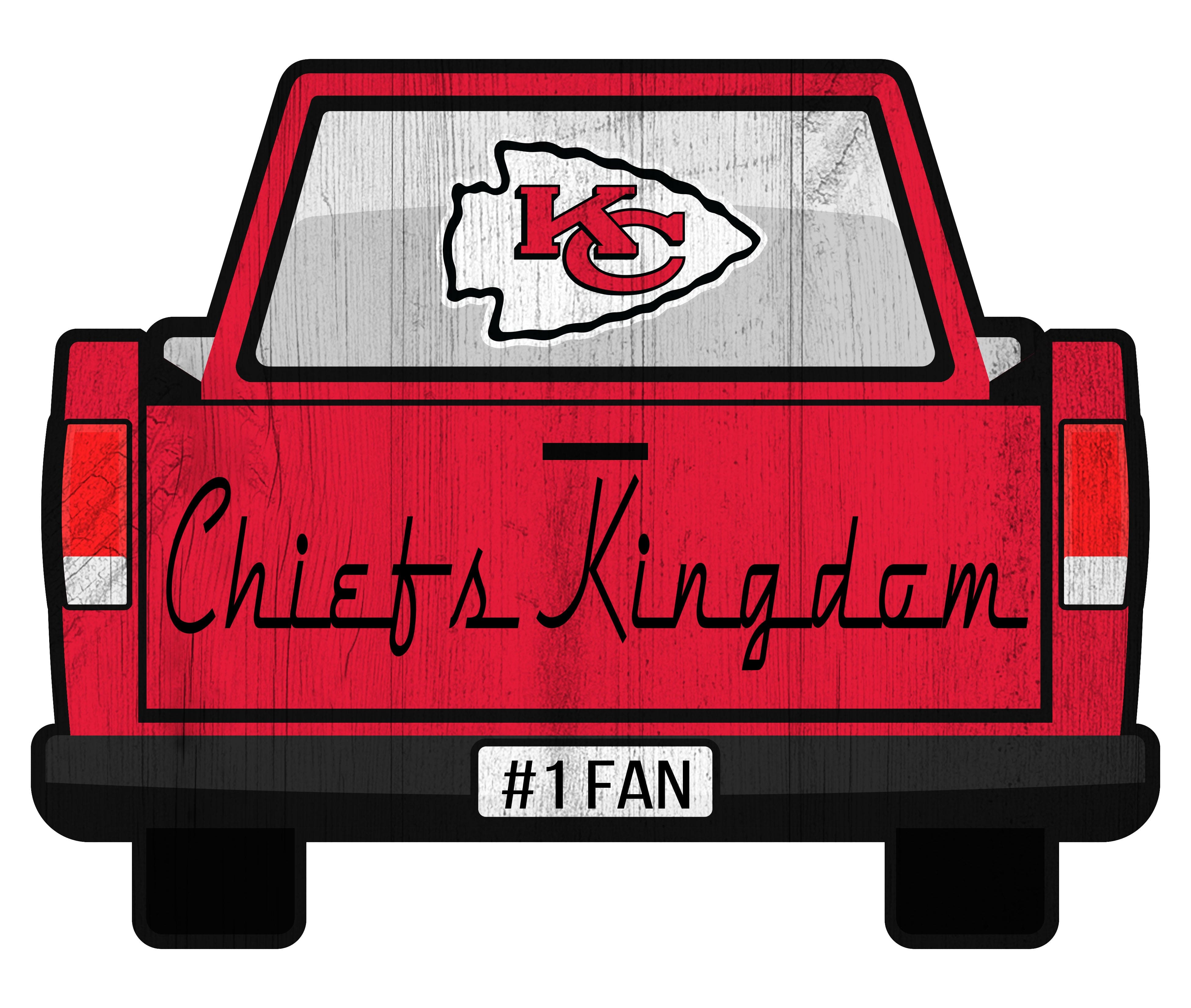 Kansas City Chiefs Slogan Truck Back Vintage 12in – Fan Creations GA