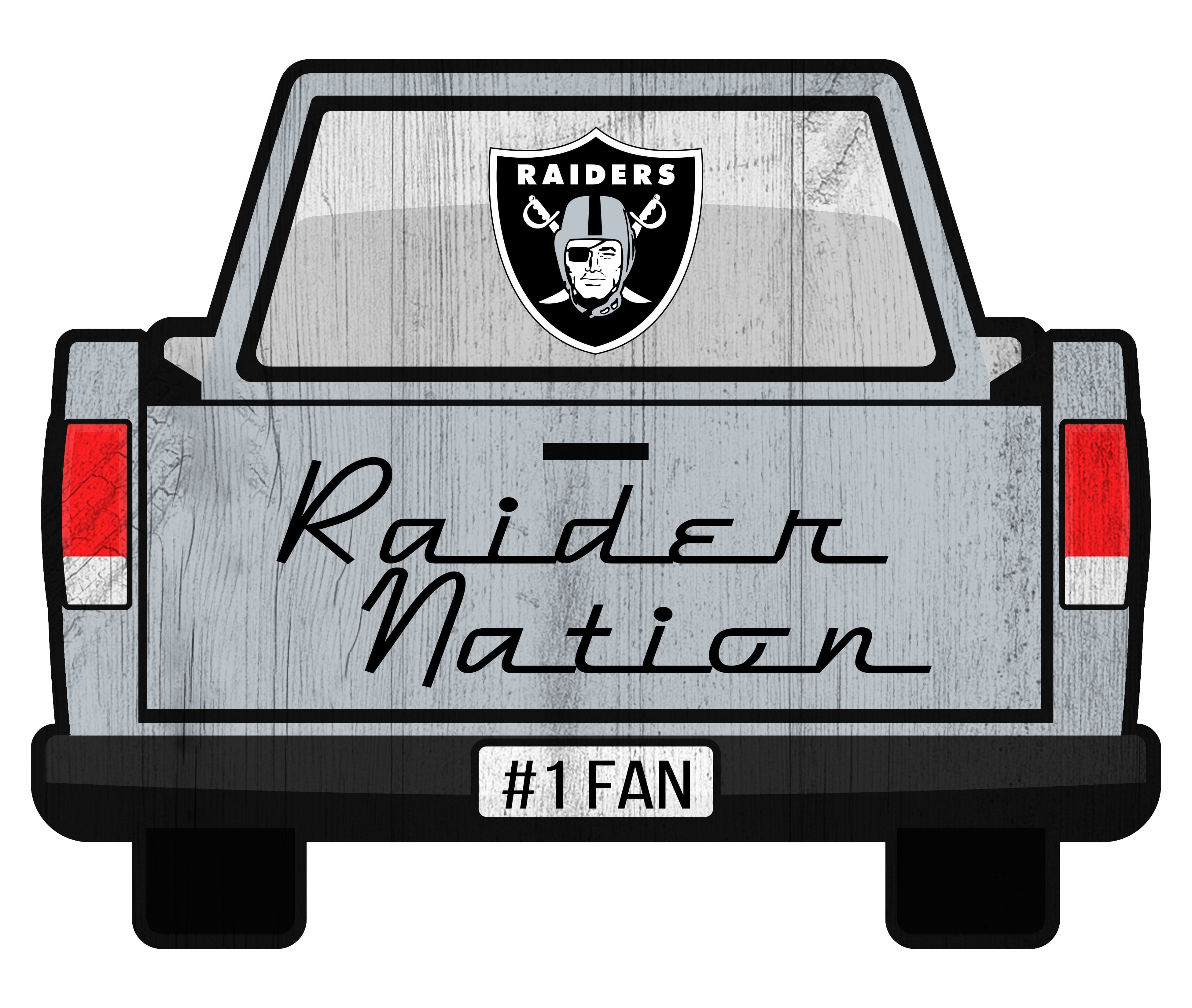 Las Vegas Raiders Slogan Truck Back Vintage 12in – Fan Creations GA