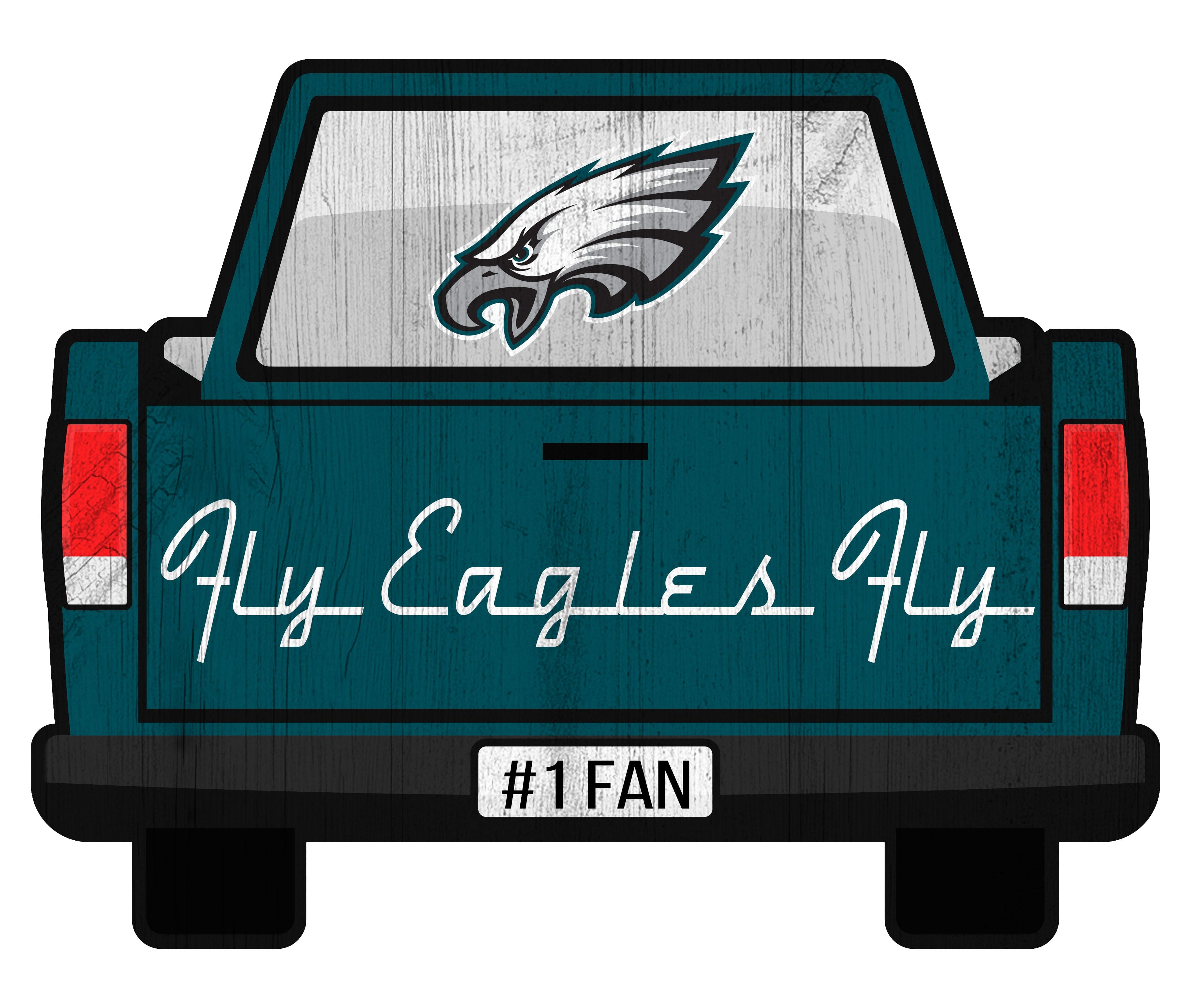 Philadelphia Eagles Slogan Truck Back Vintage 12in – Fan Creations GA