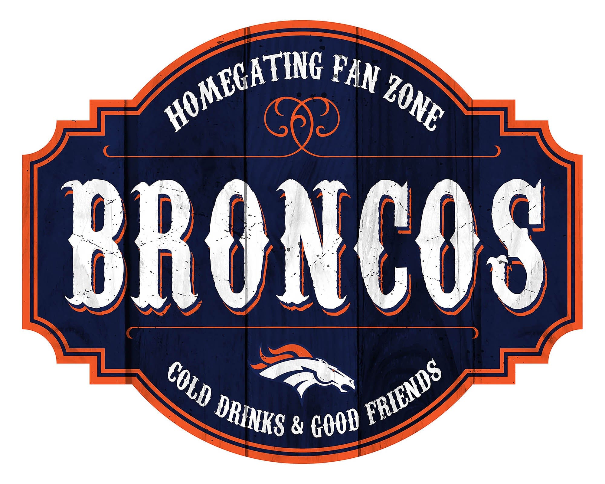 Denver Broncos Homegating Tavern 24in Sign – Fan Creations GA
