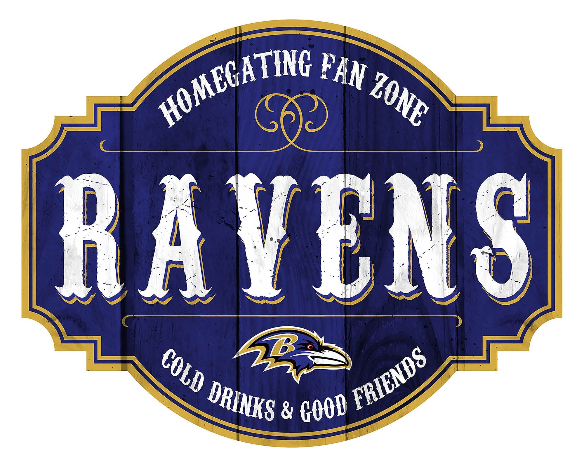 Baltimore Ravens Homegating Tavern 12in Sign – Fan Creations GA
