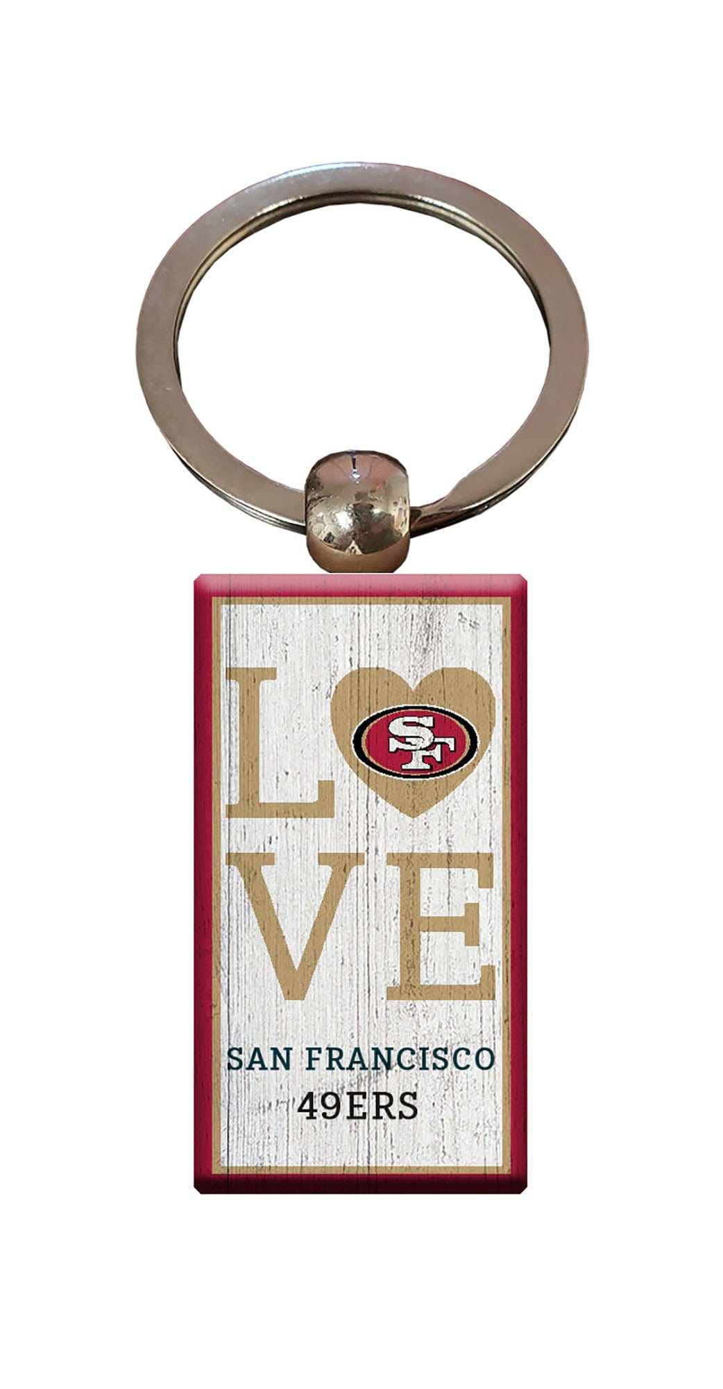 San Francisco 49ers Love Keychain – Fan Creations GA