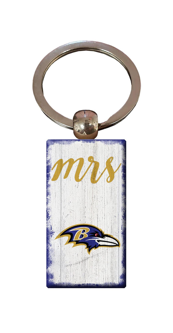 Baltimore Ravens Script Mrs Keychain – Fan Creations GA