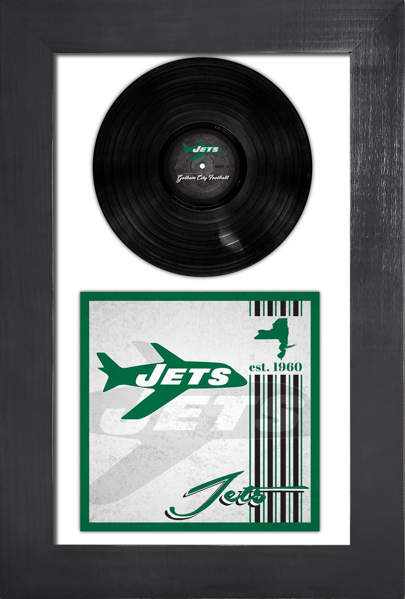 New York Jets 3 Piece Classic Album & Vinyl In Frame – Fan Creations GA
