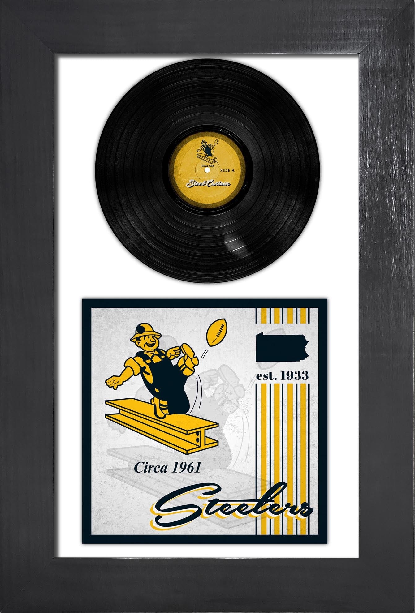 Pittsburgh Steelers 3 Piece Classic Album & Vinyl In Frame – Fan ...