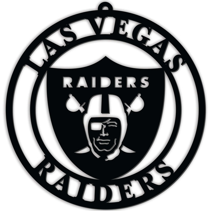 Las Vegas Raiders Silhouette Logo Cutout Circle – Fan Creations GA