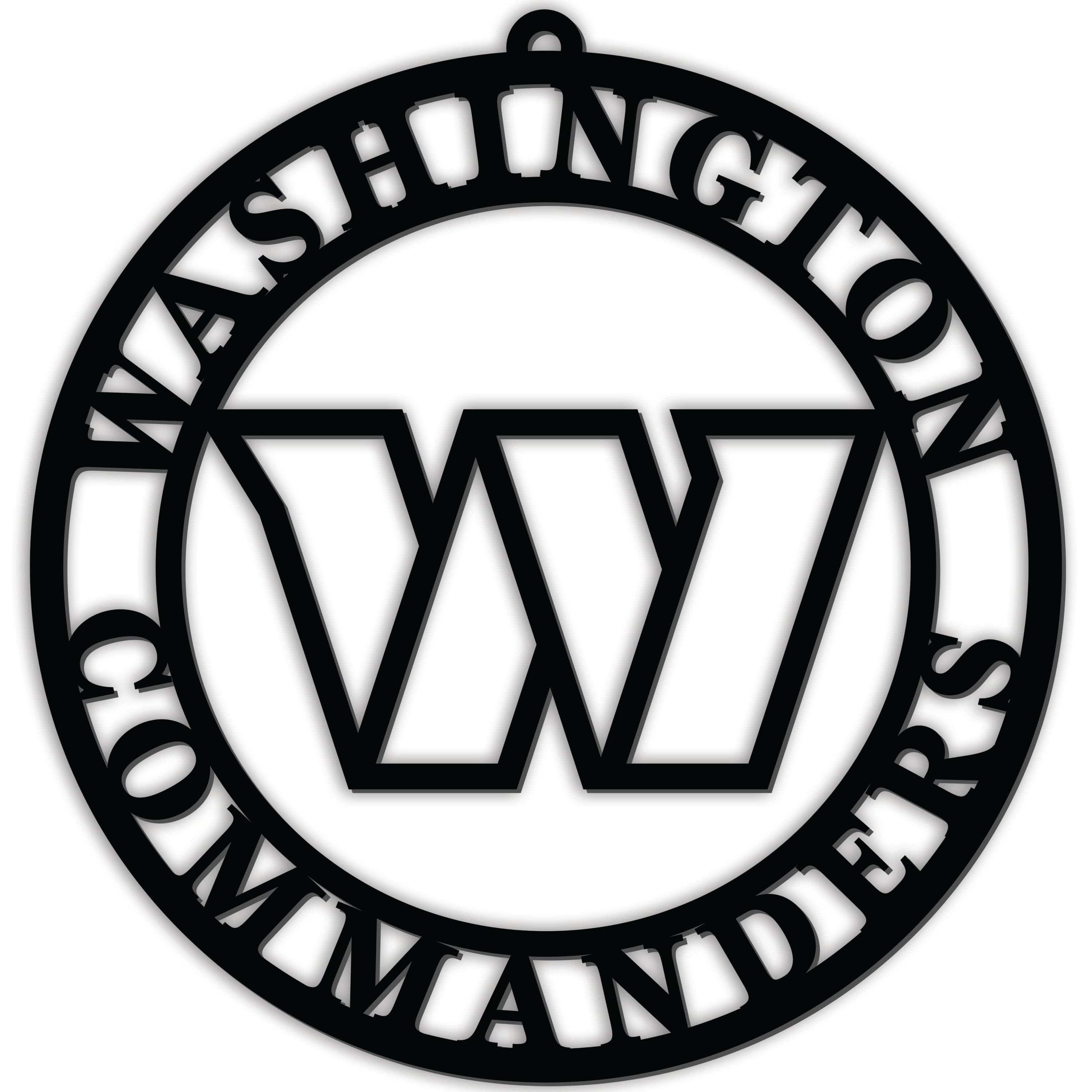 Washington Commanders Silhouette Logo Cutout Circle – Fan Creations GA
