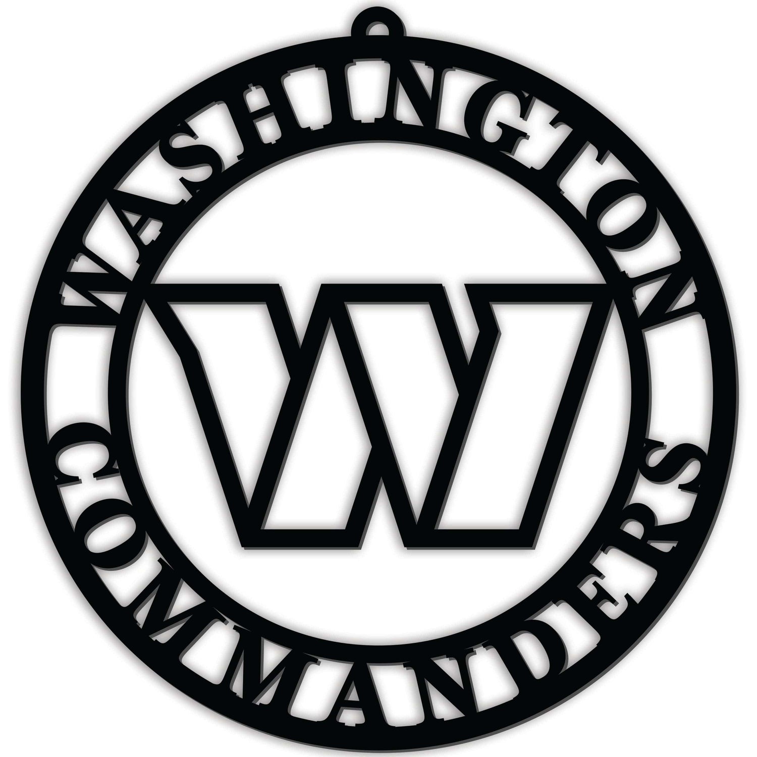 Washington Commanders Silhouette Logo Cutout Circle – Fan Creations GA