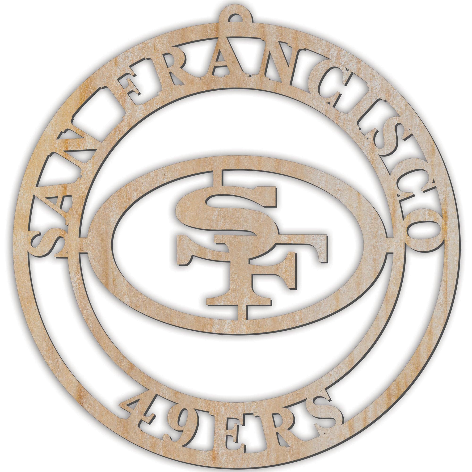 San Francisco 49ers Luan Logo Cutout Ornament – Fan Creations GA
