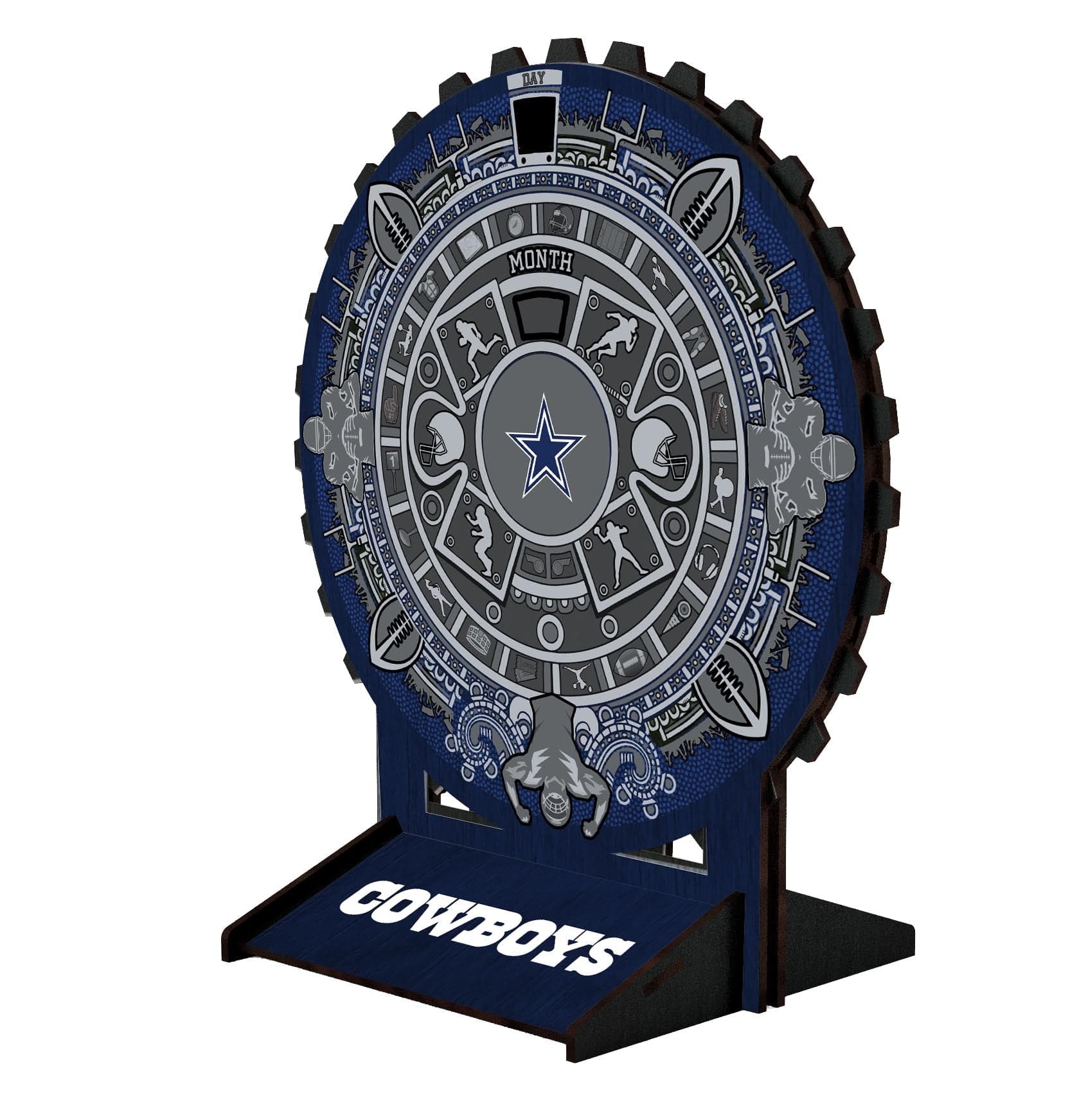 Dallas Cowboys 8in Circle Desktop Calendar – Fan Creations GA