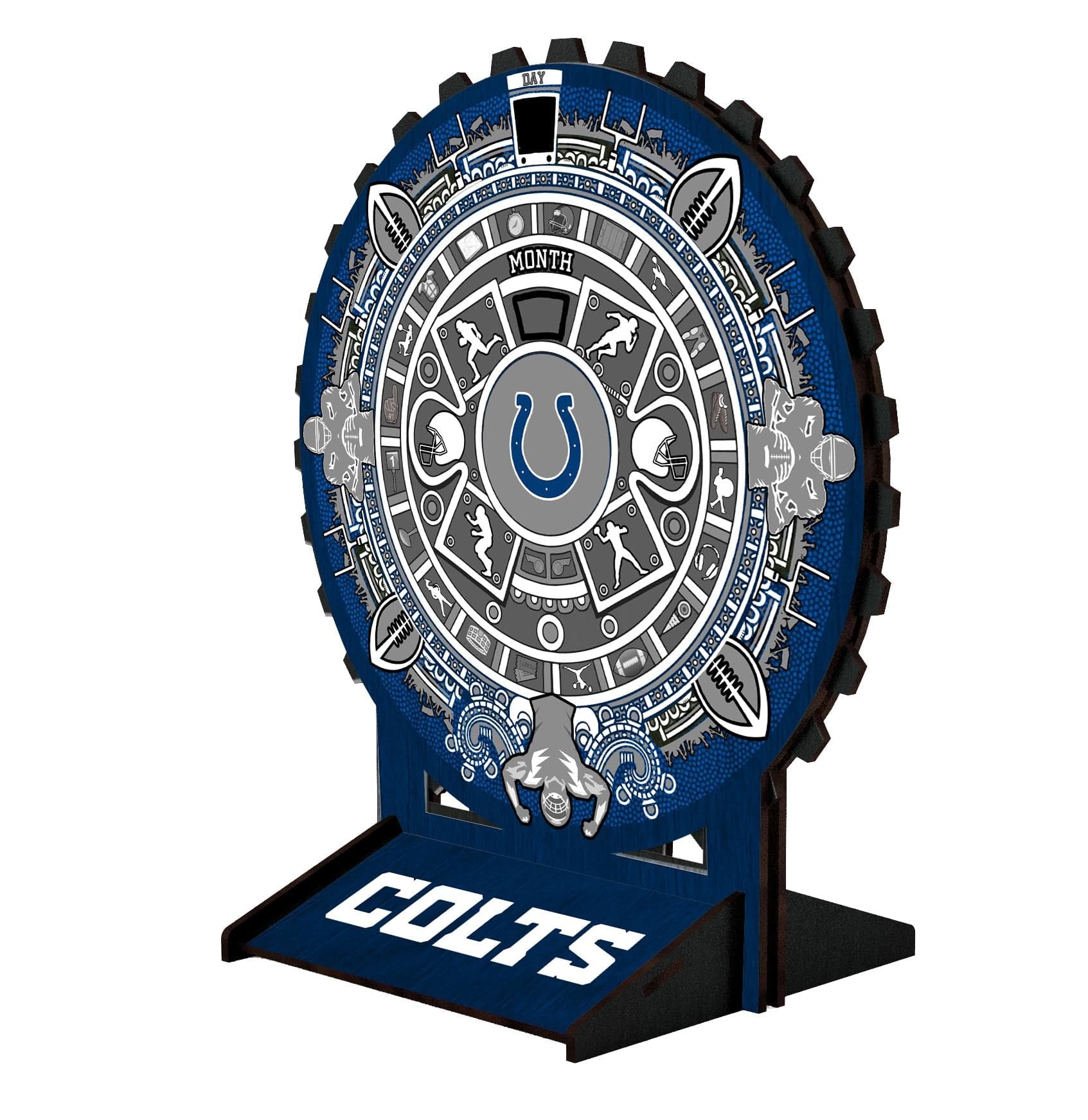 Indianapolis Colts 8in Circle Desktop Calendar – Fan Creations GA