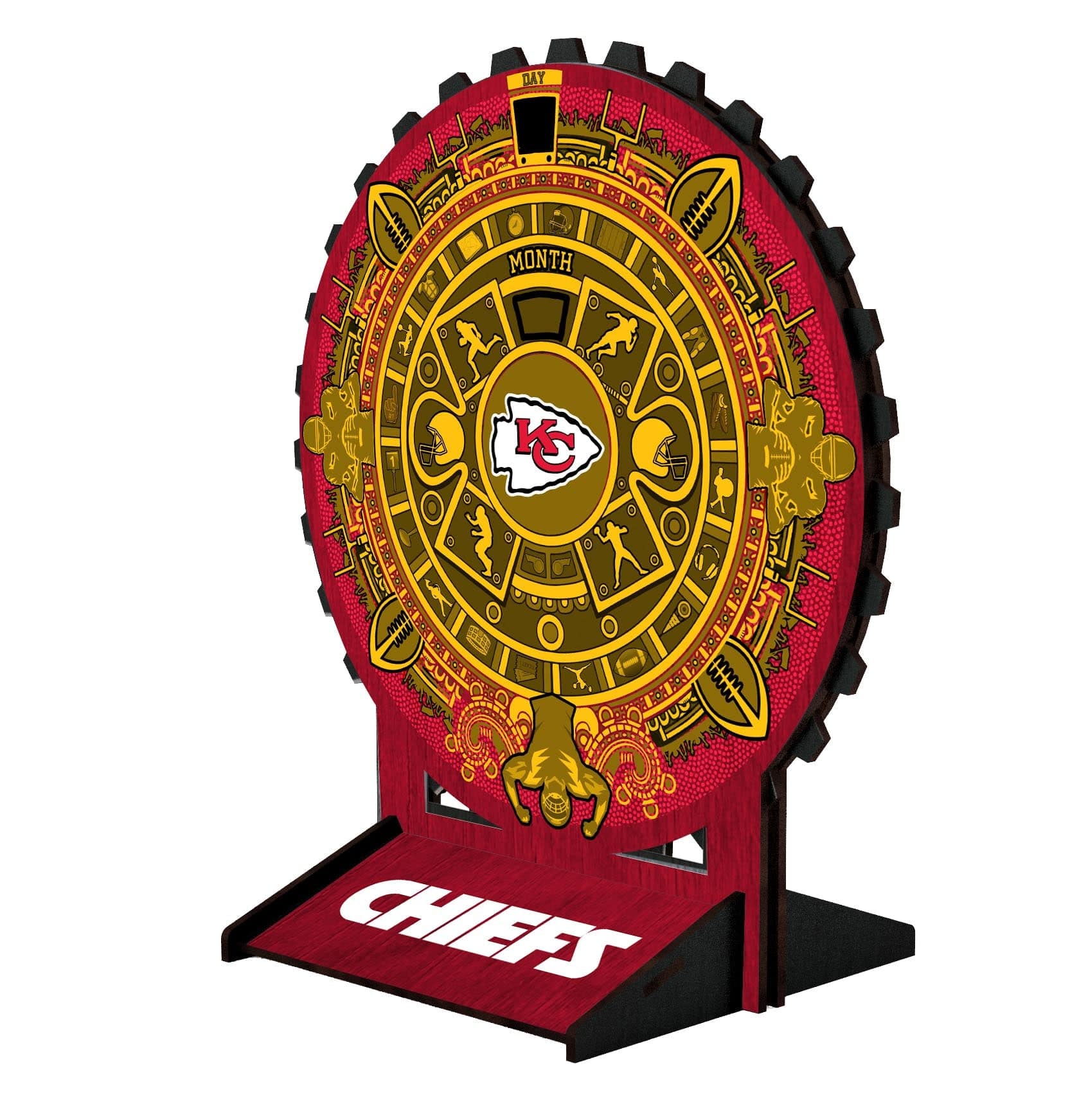 Kansas City Chiefs 8in Circle Desktop Calendar – Fan Creations GA