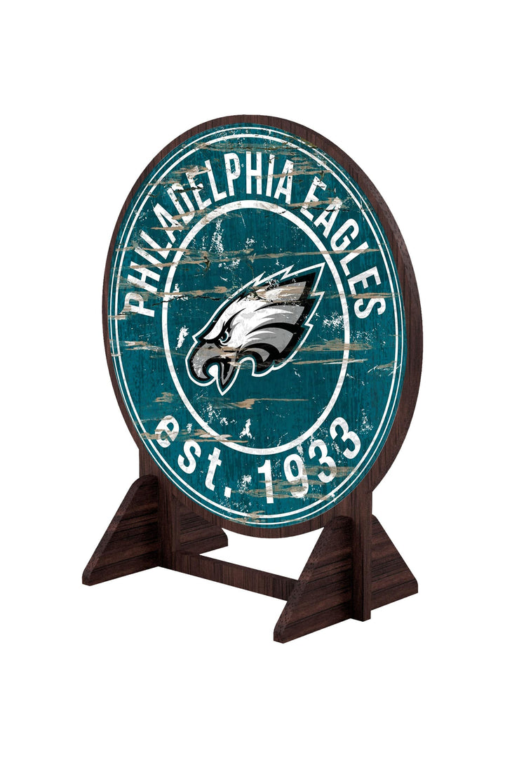 Philadelphia Eagles Desktop Circle Logo Stand – Fan Creations GA