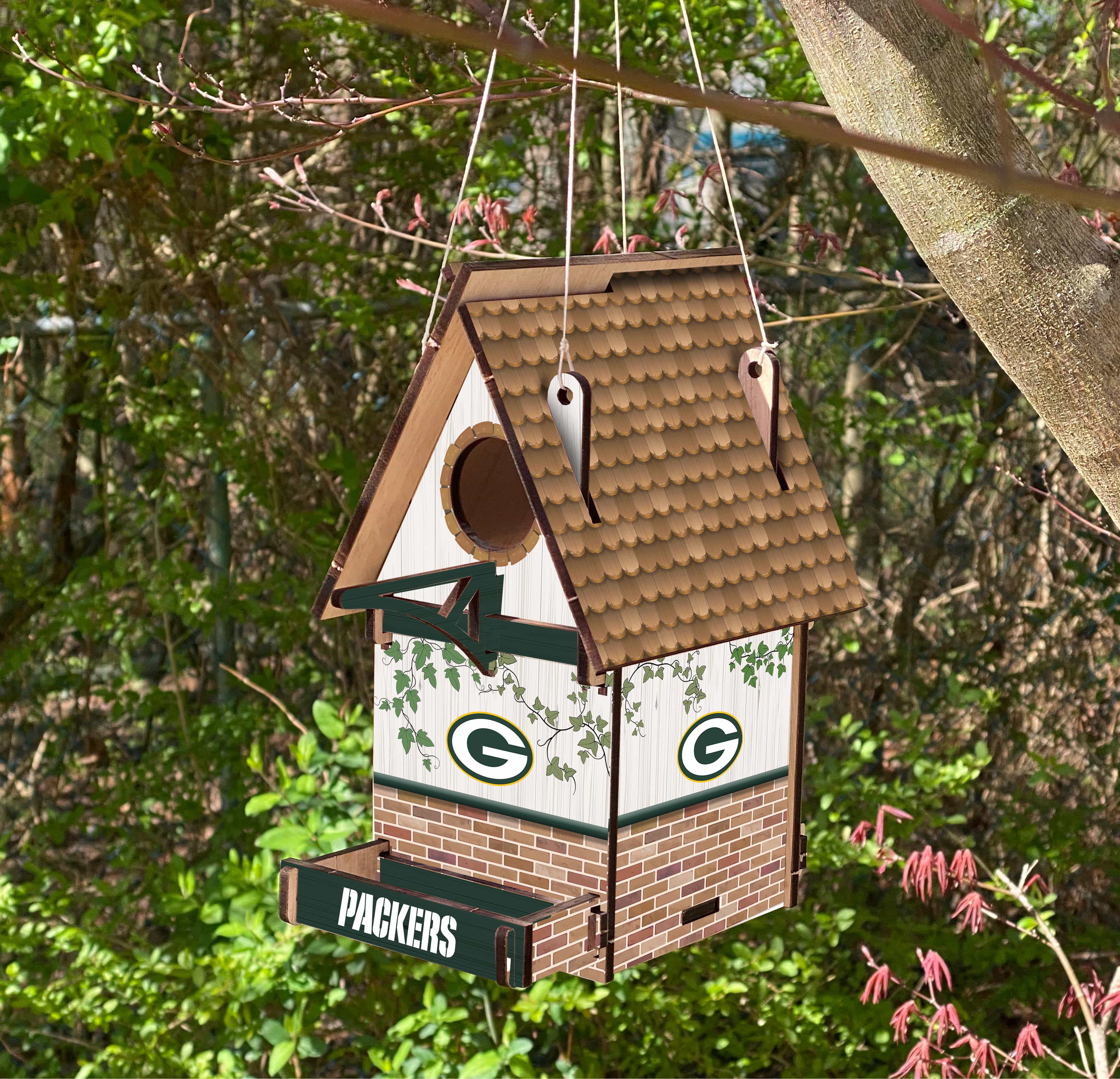 Green Bay Packers Team Bird House Unassembled – Fan Creations GA