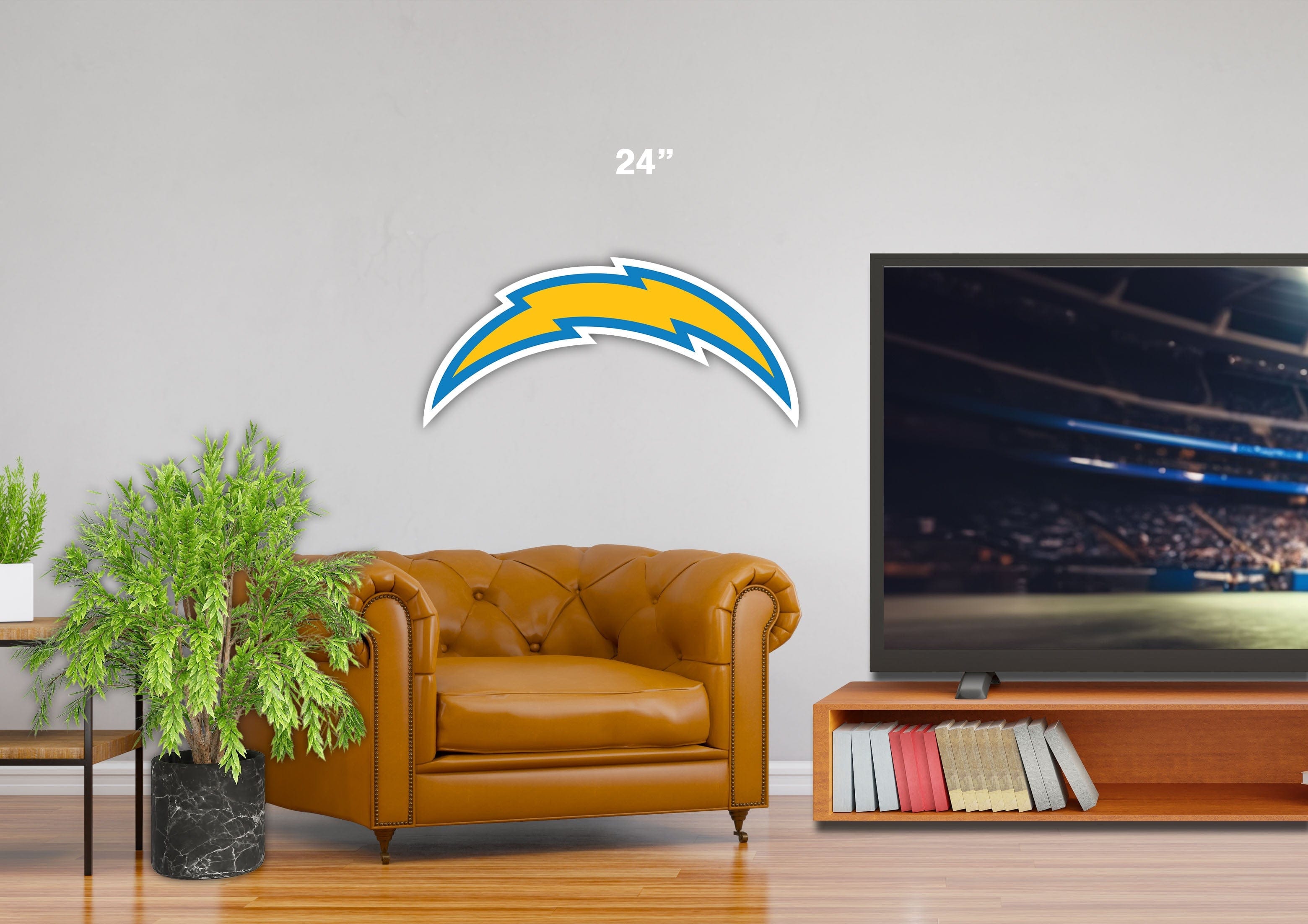 24" NFL Los Angeles Chargers Logo Cutout – Fan Creations GA