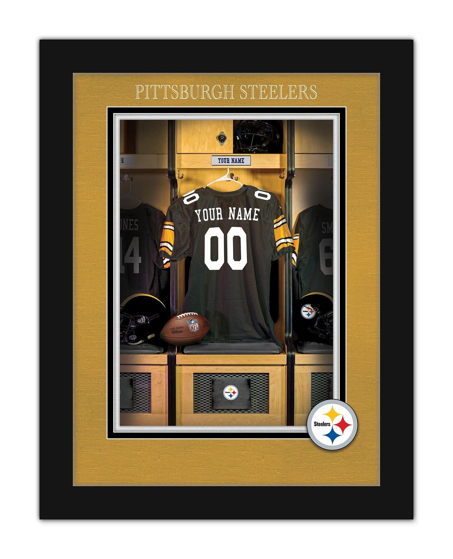Ultimate NFL Locker Room Custom Jersey Framed Print – Fan Creations GA