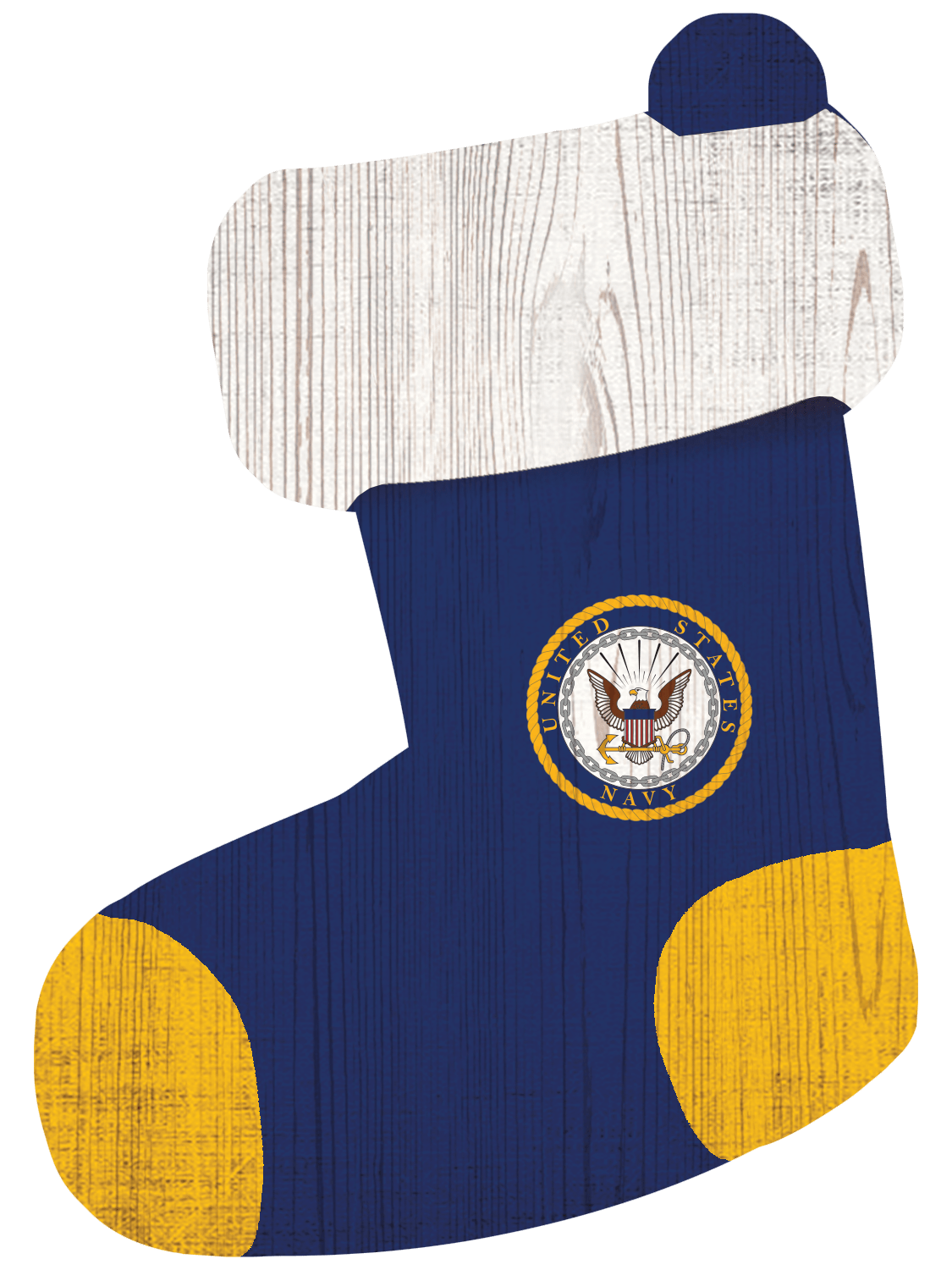 Navy Stocking Ornament – Fan Creations GA