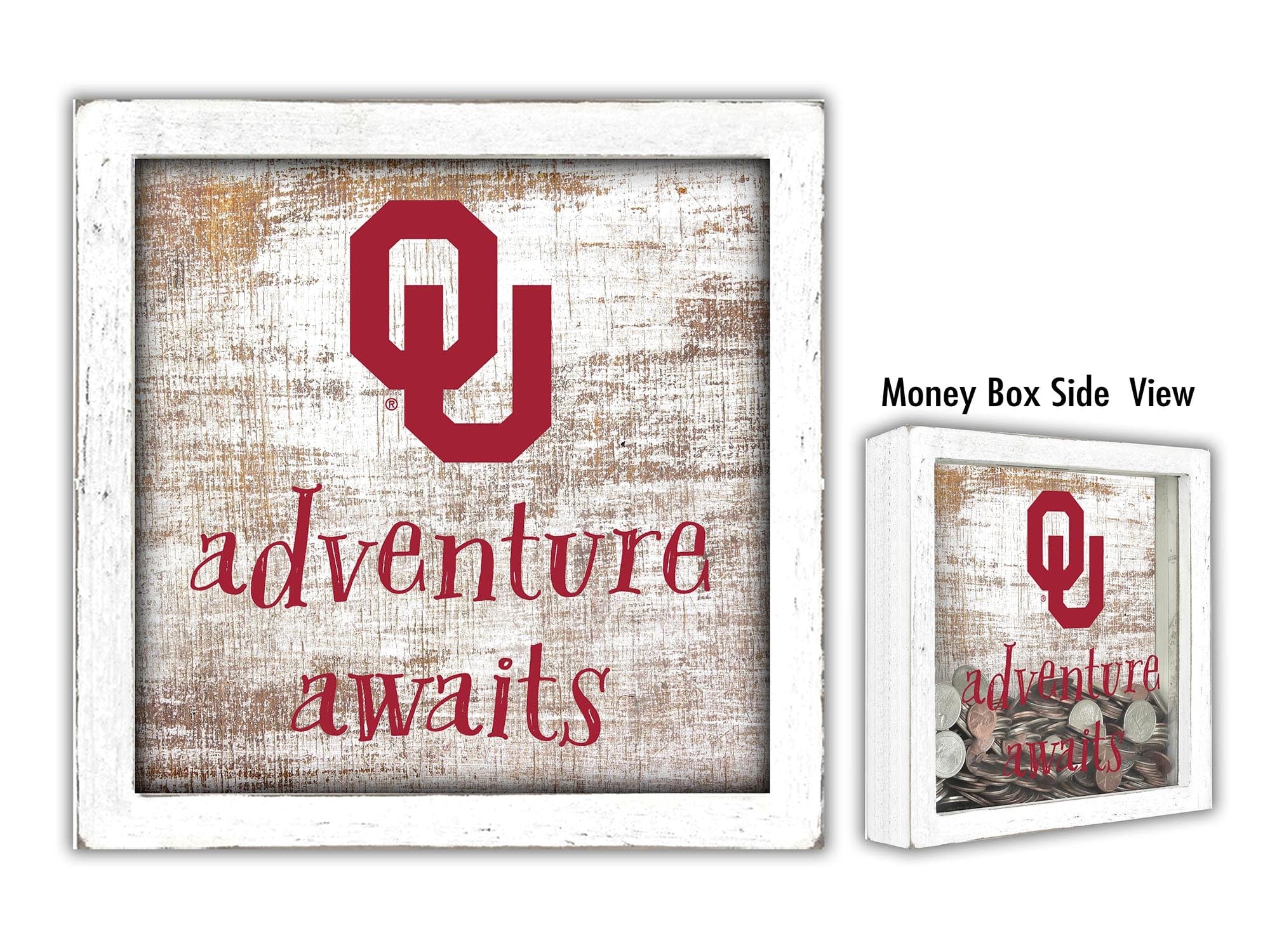 University of Oklahoma Adventure Awaits Money Box – Fan Creations GA