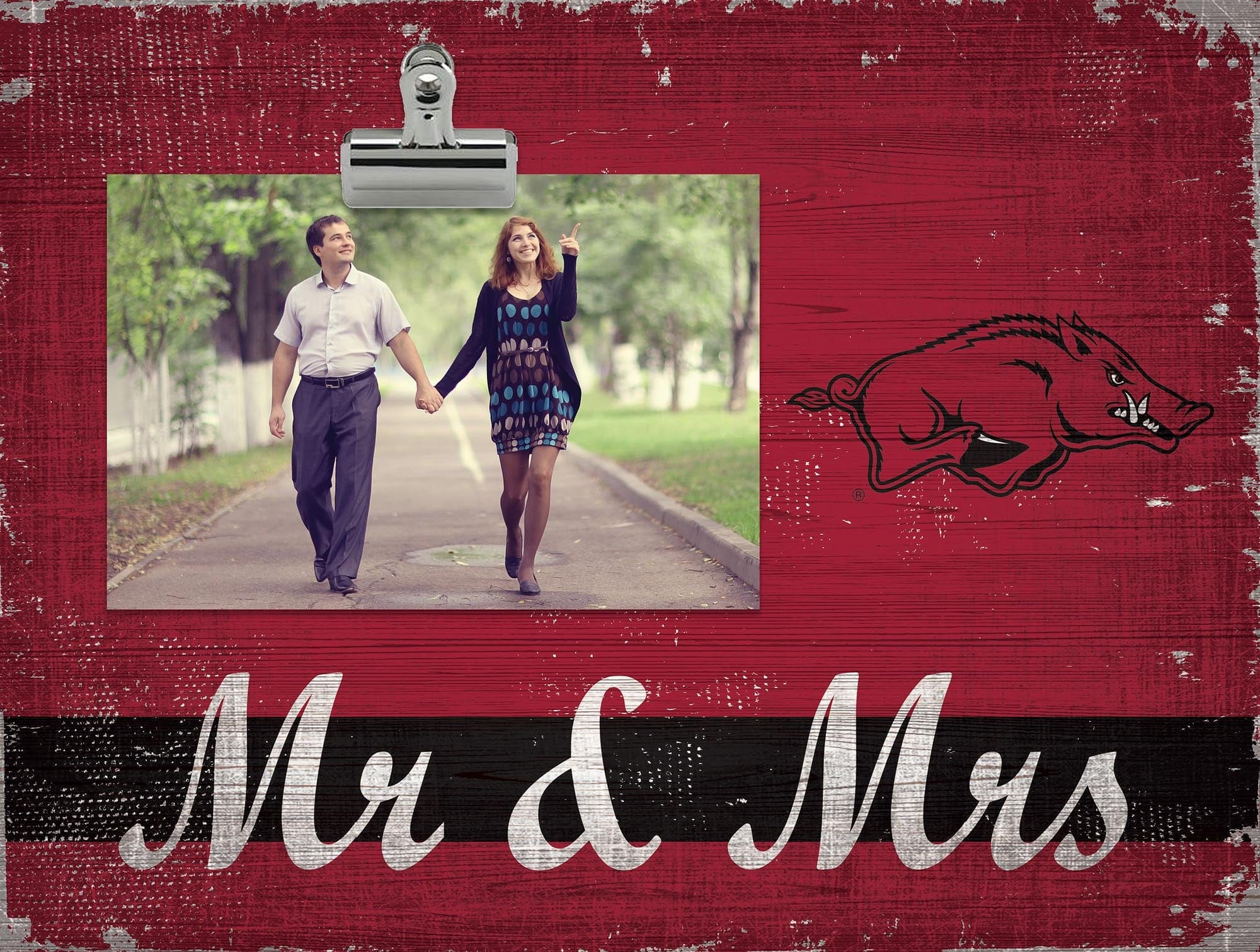 Arkansas Mr & Mrs Clip Frame – Fan Creations GA