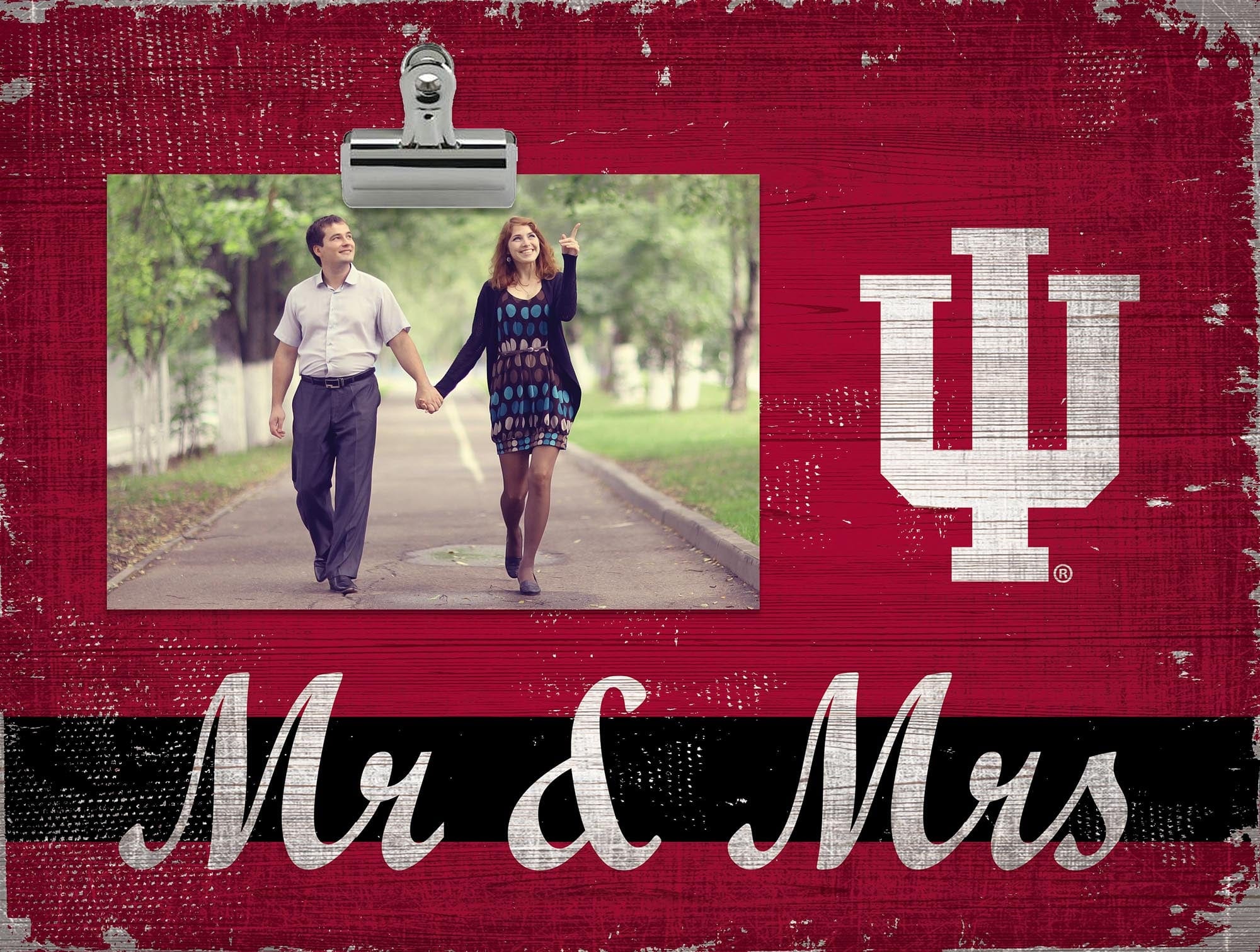 Indiana Mr & Mrs Clip Frame – Fan Creations GA