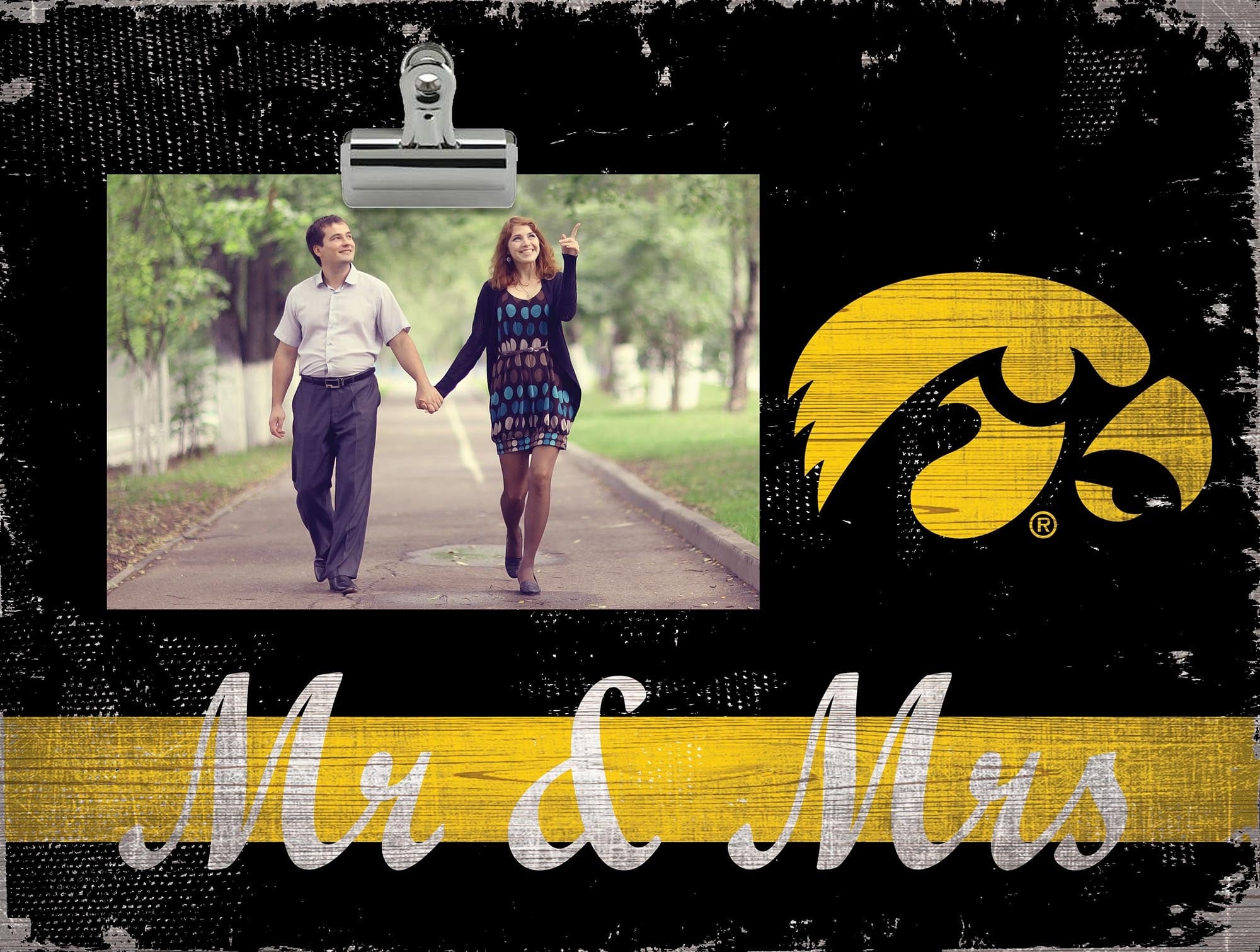 Iowa Mr & Mrs Clip Frame – Fan Creations GA