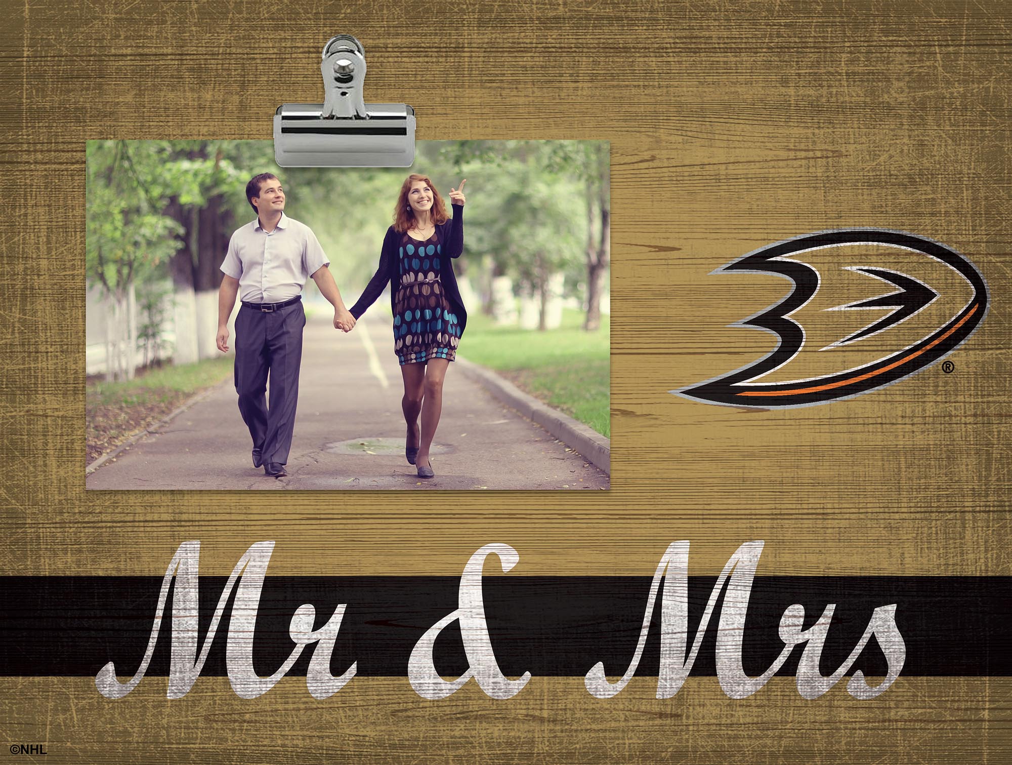 Anaheim Ducks Mr & Mrs Clip Frame – Fan Creations GA