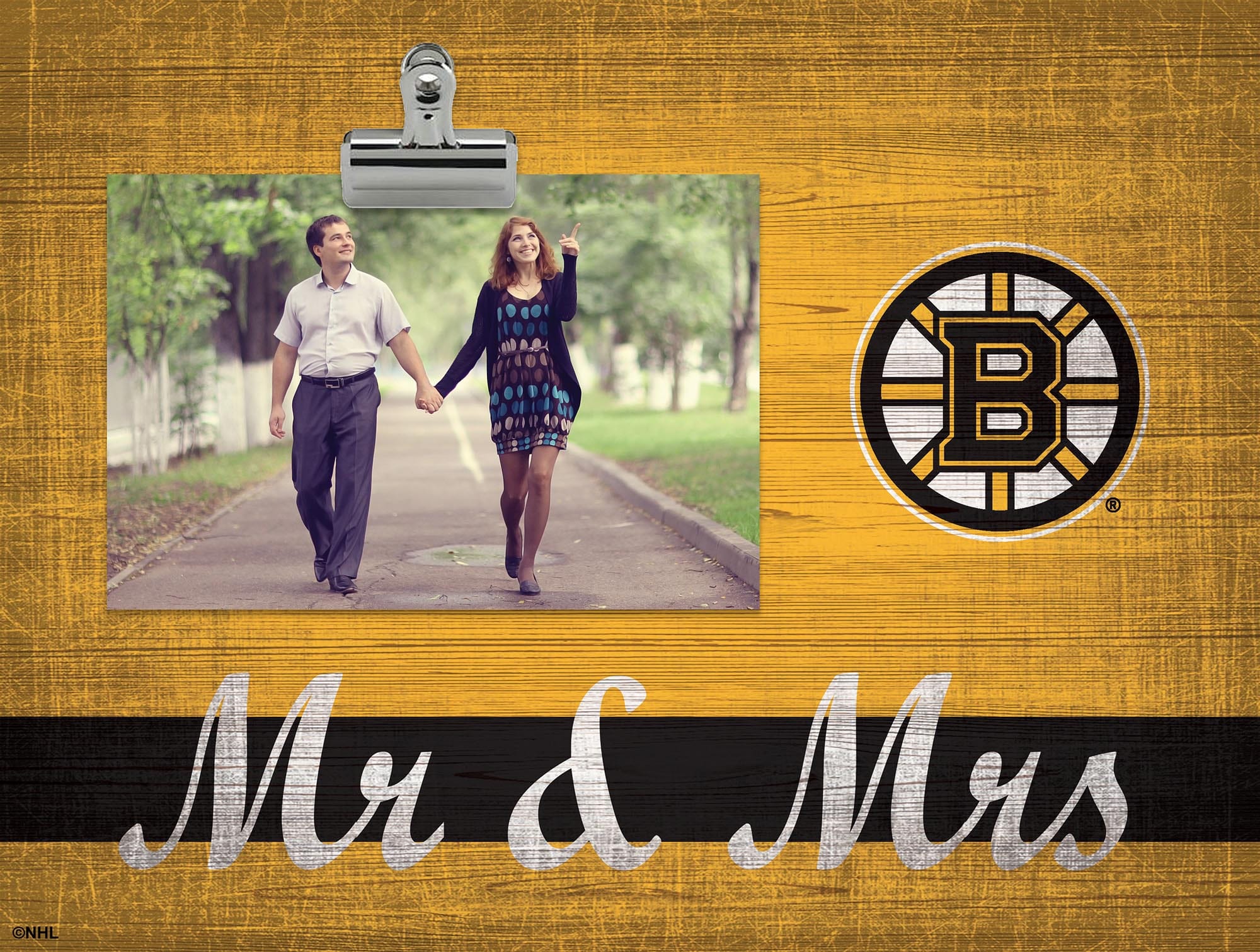 Boston Bruins Mr & Mrs Clip Frame – Fan Creations GA