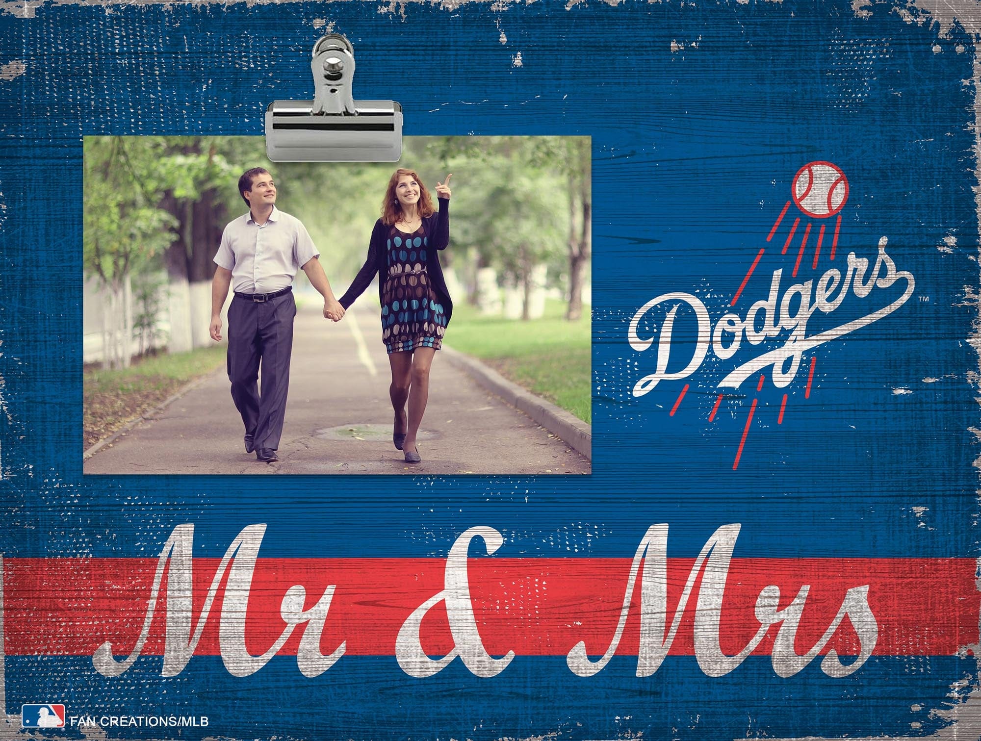 Los Angeles Dodgers Mr & Mrs Clip Frame – Fan Creations GA