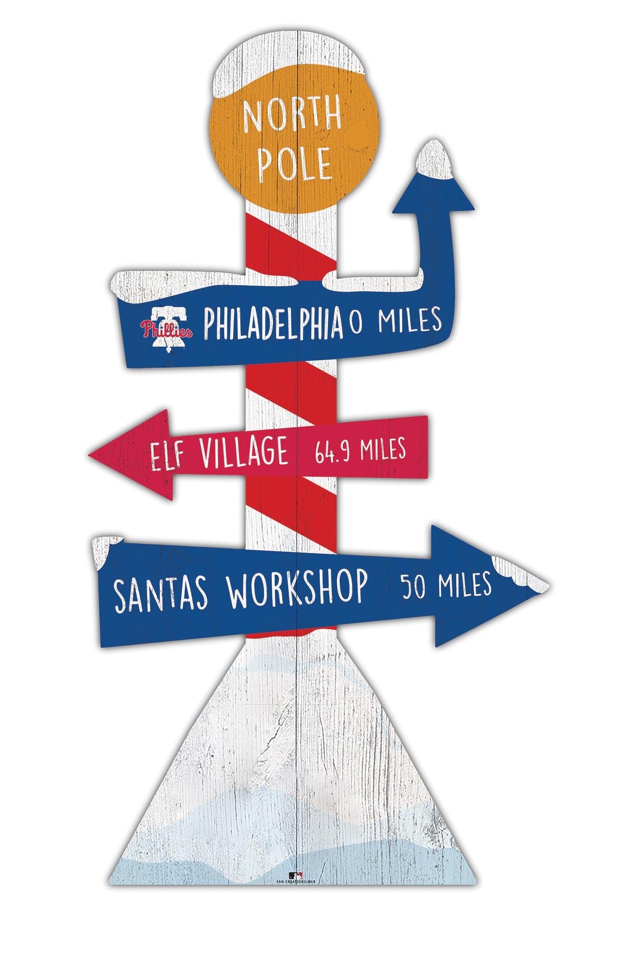 Philadelphia Phillies Directional North Pole – Fan Creations GA
