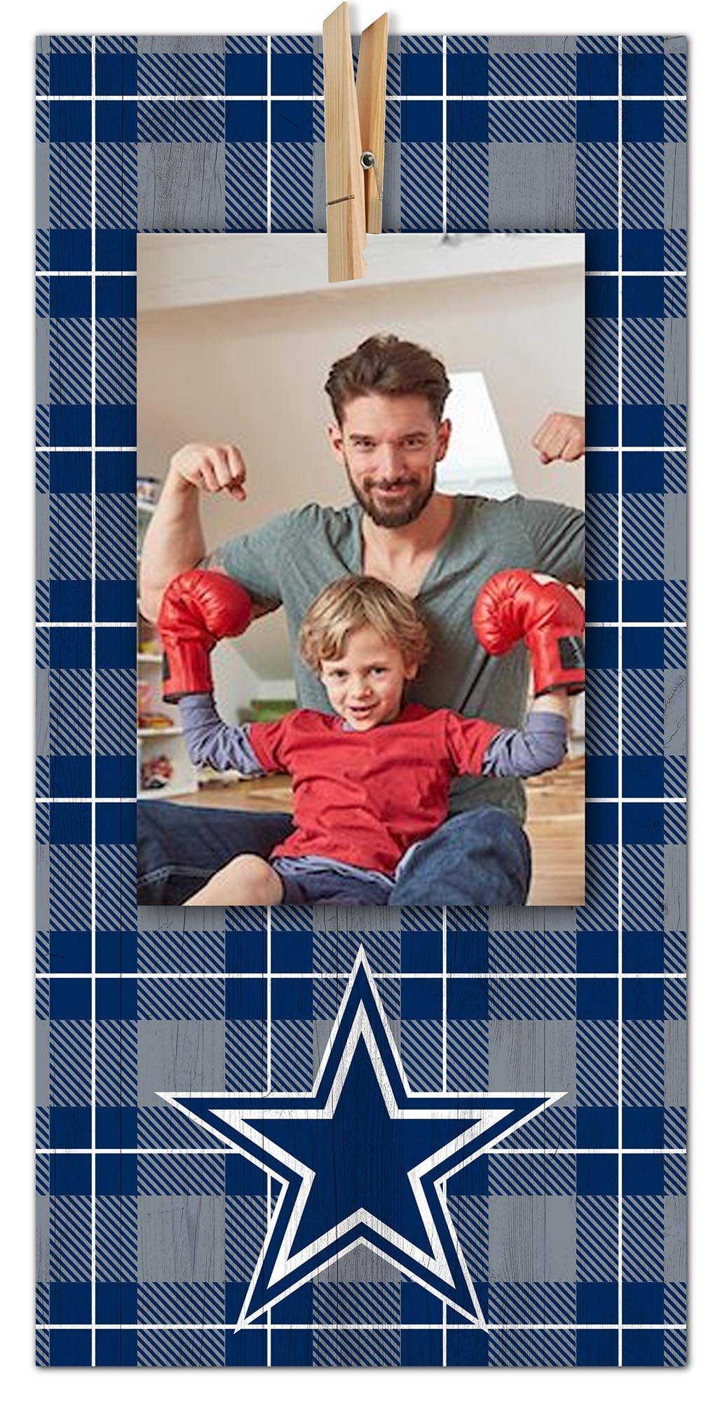 Dallas Cowboys Logo Pattern Clothespin 6x12 – Fan Creations GA